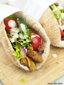 Seitan Vegan Gyro with Tahini Sauce – Dianne's Vegan Kitchen