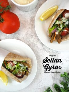 Seitan Vegan Gyro with Tahini Sauce – Dianne's Vegan Kitchen