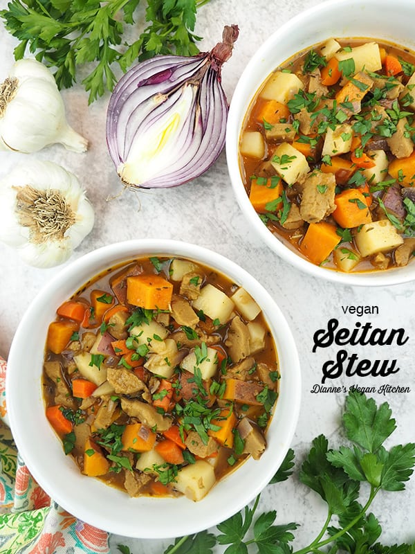 Seitan Stew in the Slow Cooker (Vegan) — Dianne's Vegan Kitchen