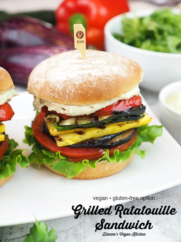 Grilled Ratatouille Sandwich – Dianne's Vegan Kitchen