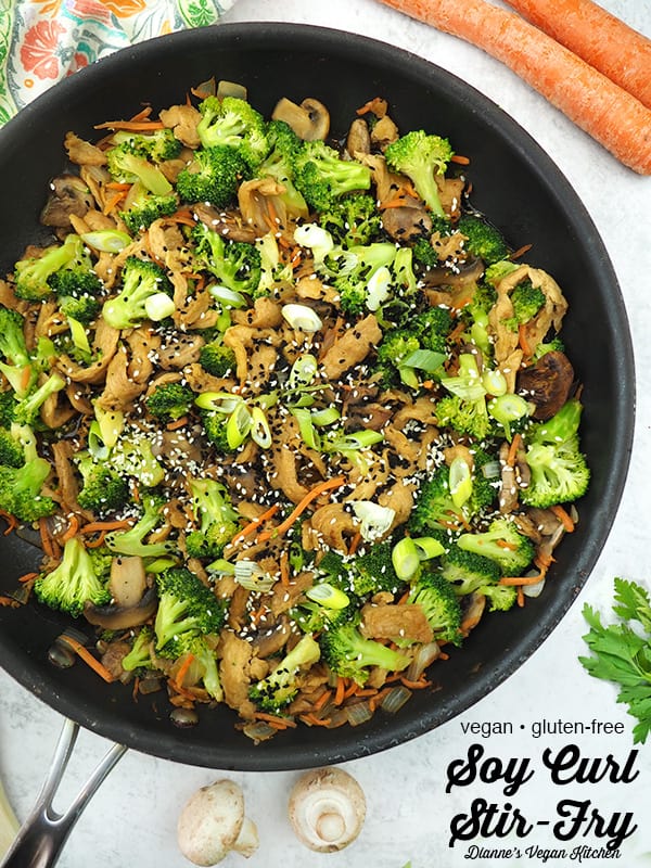 Soy Curl Stir-Fry (vegan & gluten-free) – Dianne's Vegan Kitchen