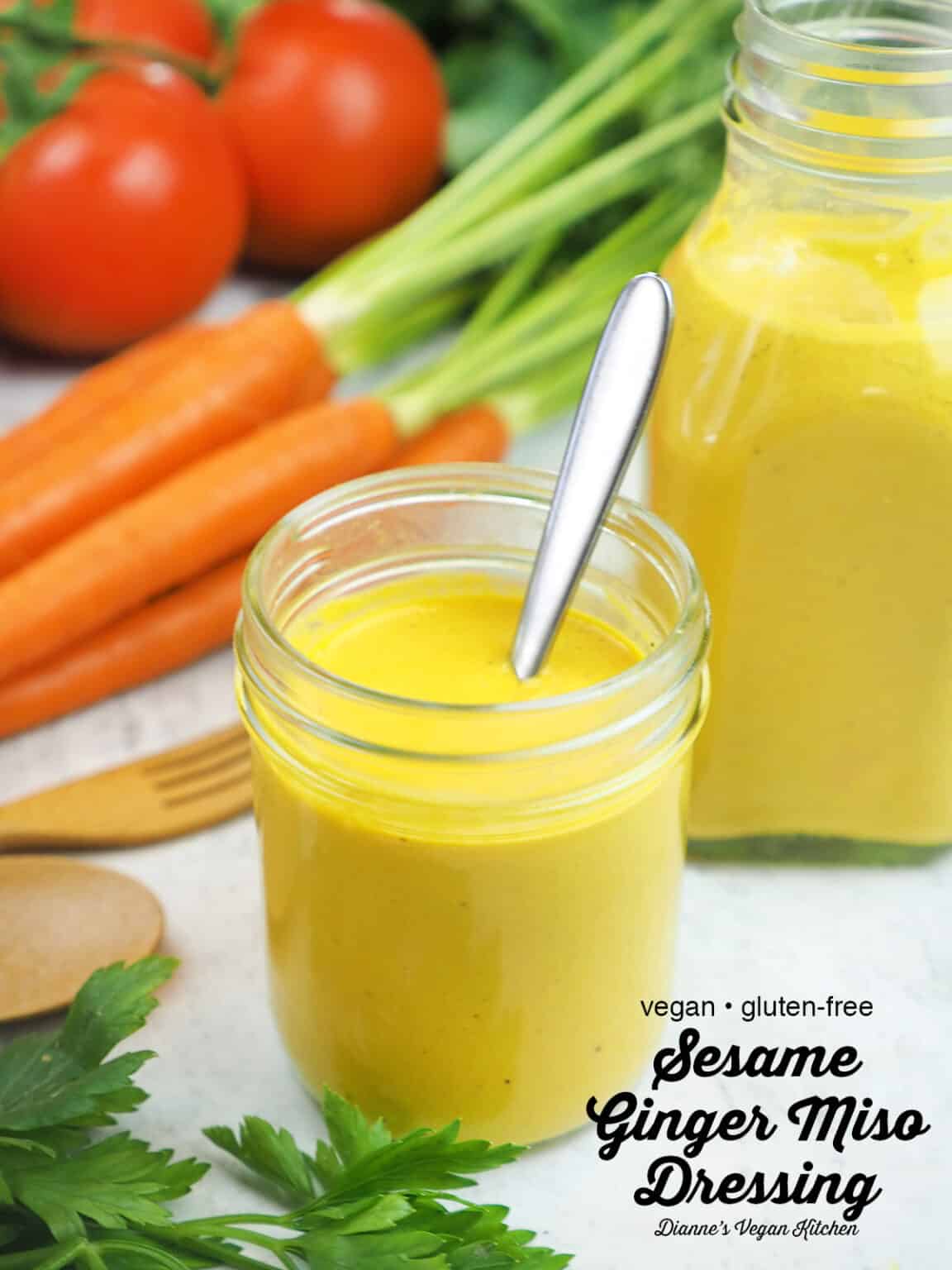Carrot Sesame Ginger Miso Dressing – Dianne's Vegan Kitchen