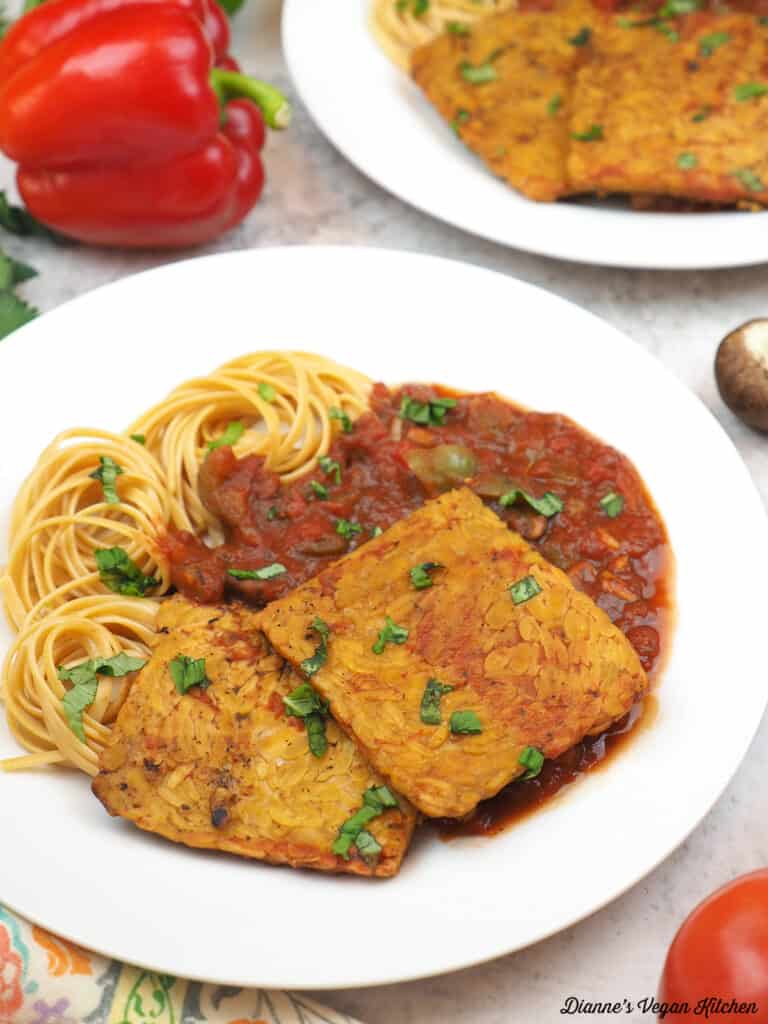 Vegan Cacciatore with Tempeh – Dianne's Vegan Kitchen