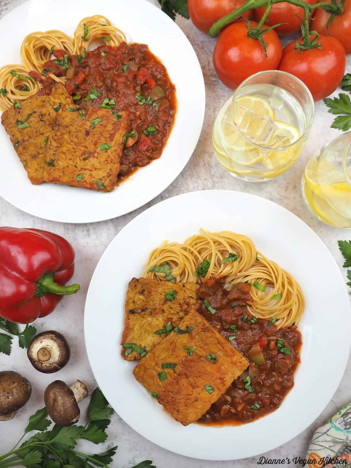 Vegan Cacciatore with Tempeh – Dianne's Vegan Kitchen